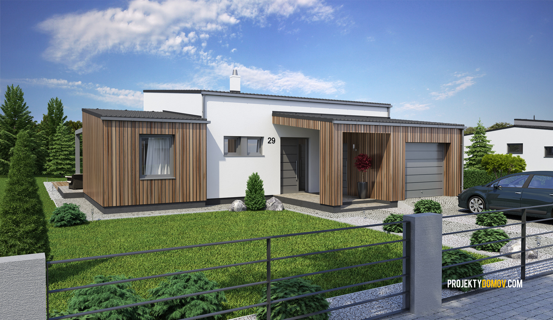 Projekty rodinných domov bungalov - Laguna 29